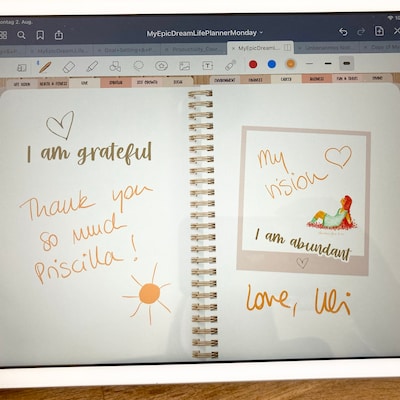 Digital Life Planner Goodnotes, Goal Planner, Vision Board, Digital ...