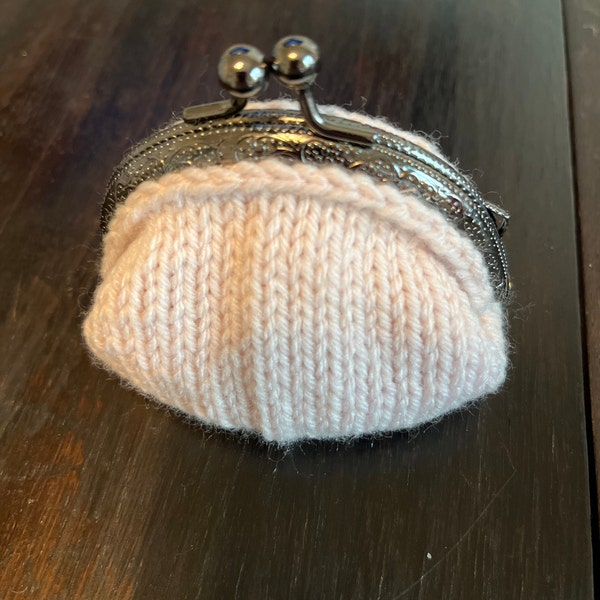 KNITTING PATTERN ⨯ Coin Purse Knit Pattern, Easy Knitting Pattern ...