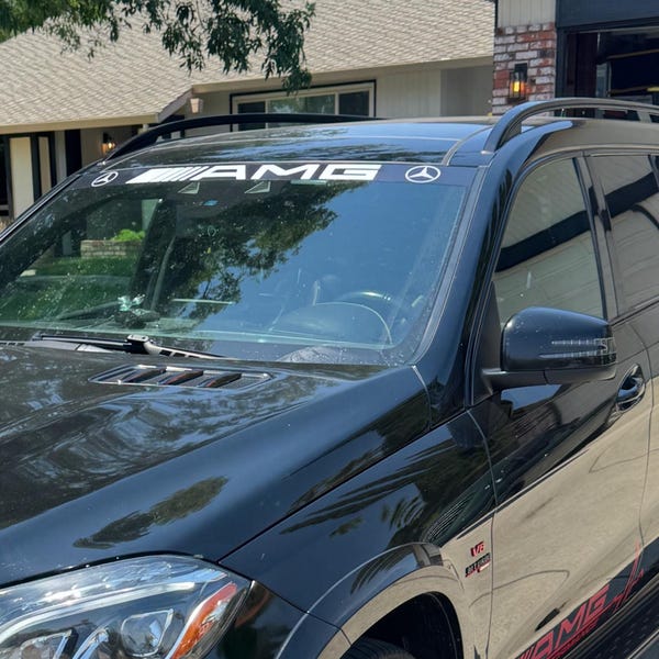 2 Models BMW Performance Windshield Sunstrip With Logo Sticker Banner ...