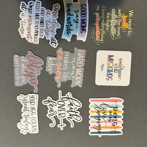 SINGLE STICKER Words Matter Motivational Sticker Inspirational Vinyl ...