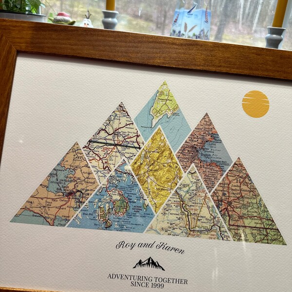 50th Wedding Anniversary Gifts | Personalized Travel Map | 50th ...