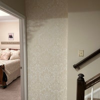 Anna Damask Wall Stencil - LARGE WALL STENCILS Instead of Wallpaper ...