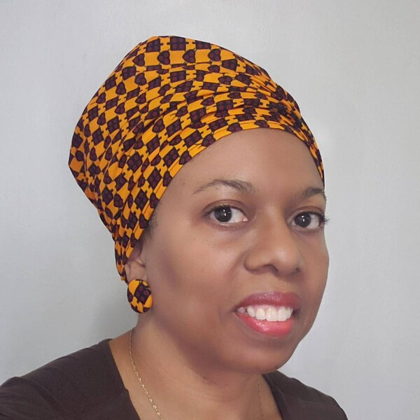 Flower African Print Headwrap Turban Ankara Headwrap Protective Styling ...