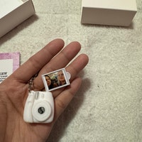 Mini Camera Keychain and Your Own Personalized Photo. Camera Keychain With Pull Out Picture ...