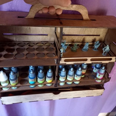 Modular Storage Paint Rack Cabinet Organizer Drawers Miniature - Etsy