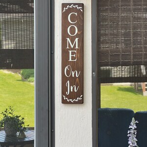 Farmhouse Welcome Sign, Wooden Rustic Decor, Front Door Porch Entryway ...