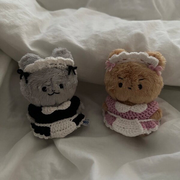 Maid Dress Set for 10cm Kpop Dolls - Etsy