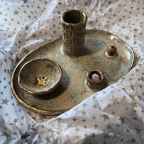 Handmade Ceramic Venus Starpoint Rose Divine Feminine Shelf Altar - Etsy