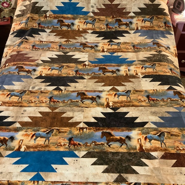 Western Style Patchwork Quilt PDF Instant Download Lap Quilt Pattern ...