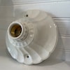 Refurbished Art Deco Shaded Porcelier Porcelain Wall Sconces Pull Chain ...