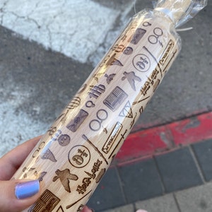 Skull Embossing Rolling Pin. Skull Pattern. Engraved Rolling Pin With ...