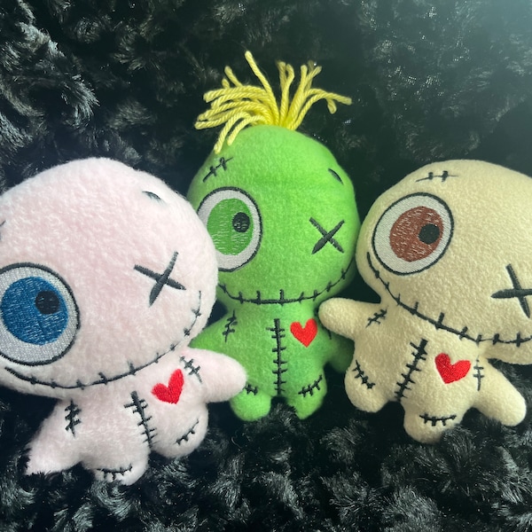 Monster Voo Doo Doll Stuffie Halloween ITH Embroidery , Machine Pattern ...
