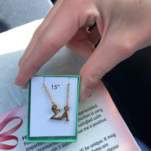 Tri Delta Delta Delta Greek Sorority Lavalier Pendant Drop Charm Chain ...