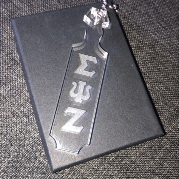 Personalized Clear Acrylic Greek Paddle Keychain - 3 Inch | Greek Gift ...