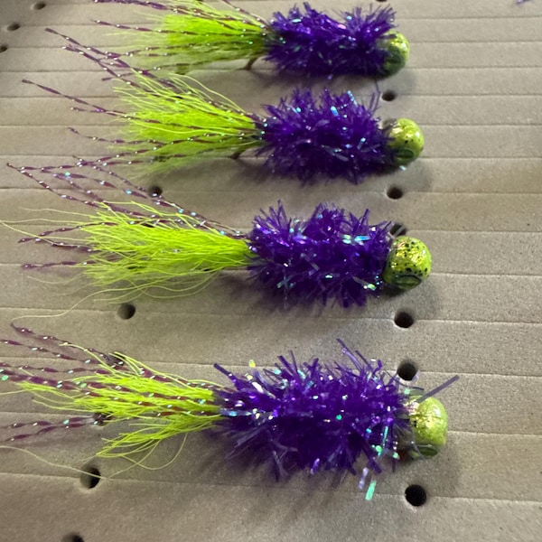 Jp's Hand Tied Jigs: Bucktail Crappie Hair Jigs - Etsy