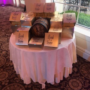 Wedding Barrel Card Box 10L Personalized Oak Whiskey Barrel | Etsy