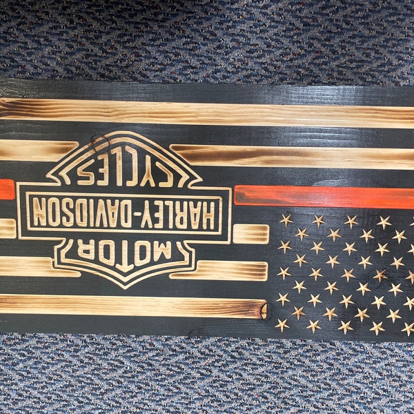 Epoxy Coated American Flag With Mountains , Mountain Range Art, Rustic ...