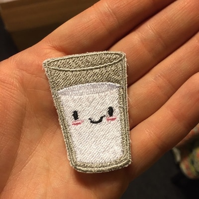 Tiny Smiling Milk Patch Custom Made F4 - Etsy