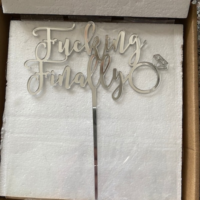 Fucking Finally Cake Topper/ Wedding Cake Topper /funny - Etsy