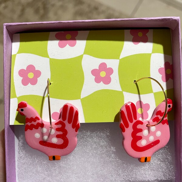 Thank You Bag Earrings, Smiley Face Earrings, Thank You Bag, Polymer ...