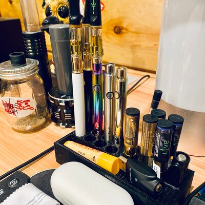 Vape Pen Cartridge Holder Organizer and Stand. Hold up to 8 Spare 510 ...