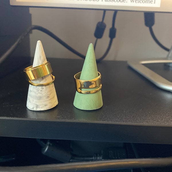 Ring Holder - Engagement Ring Stand - Ring Cone - Jewelry Display ...