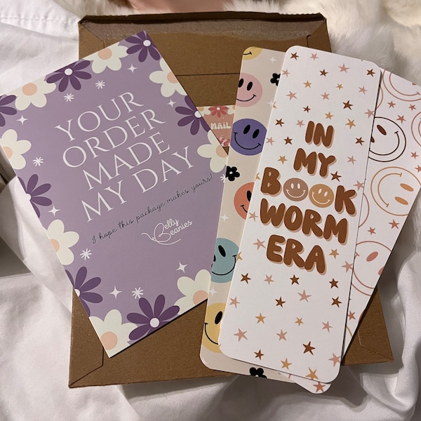 Retro Happy Collection - Handmade Bookmarks, Available as Set or ...