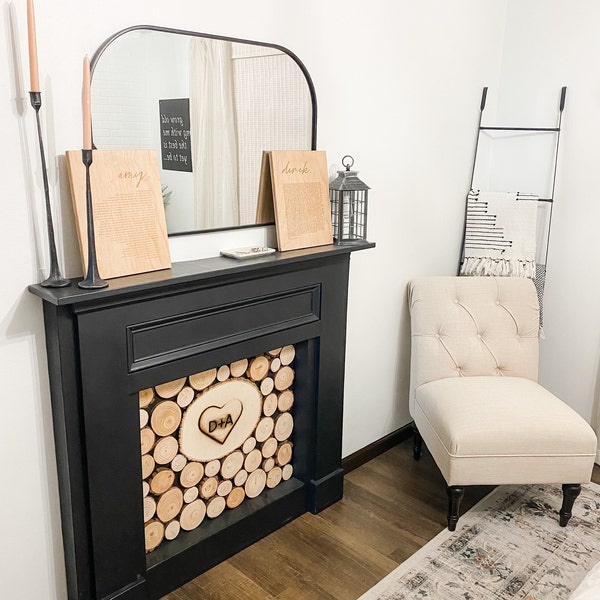 Wood Wedding Vows Set of TWO Custom Wall Hangings • Modern Vows Art ...