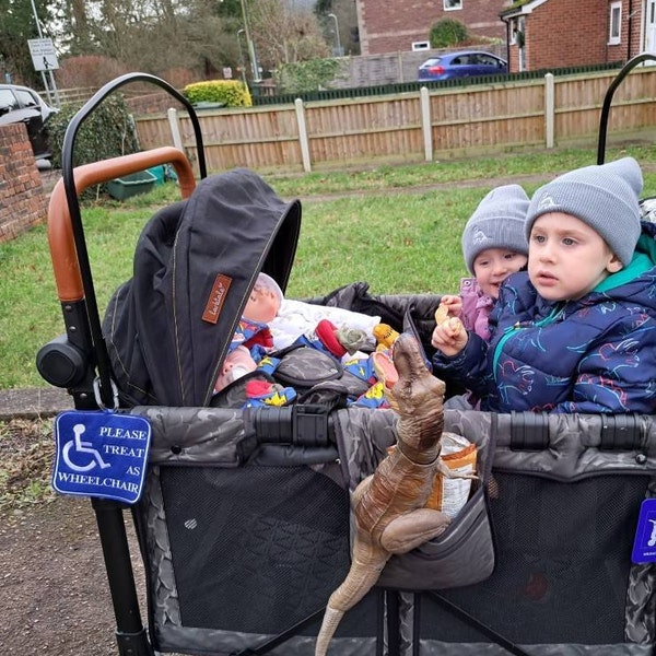 Treat as Wheelchair Sign, Disabled Buggy Tag, Wheelchair Pram Clip ...