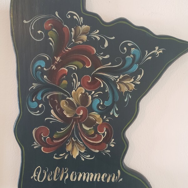 Norwegian Rosemaling ~ Wooden Bowl ~ Valdres Style ~ Cathy Koball ...