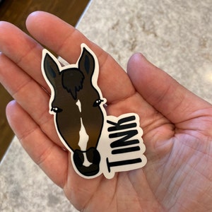 Custom Horse Head Sticker With Name Waterproof Vsco Laptop - Etsy