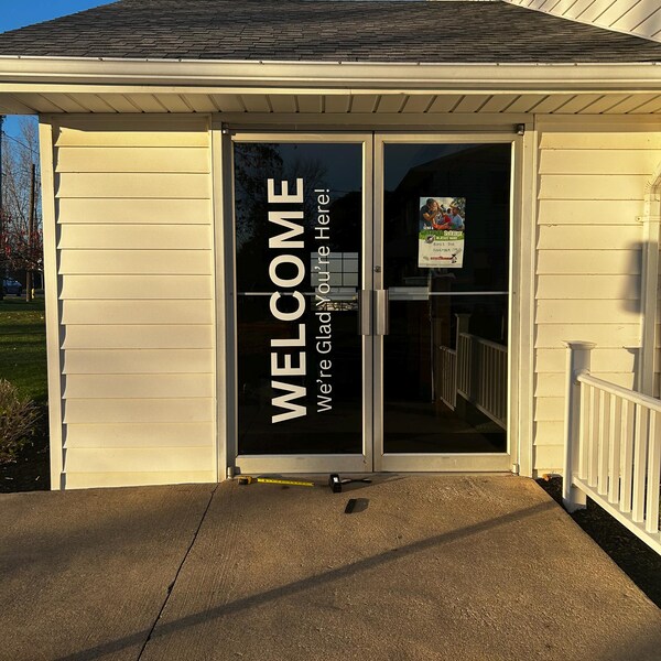 Welcome Vinyl Decal: Glass Door Sticker for Business or Church - Etsy