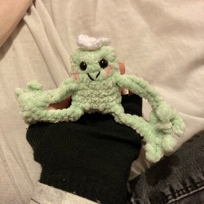 Crochet Fluffy Worry Worm Plush Anxiety Toy - Etsy UK