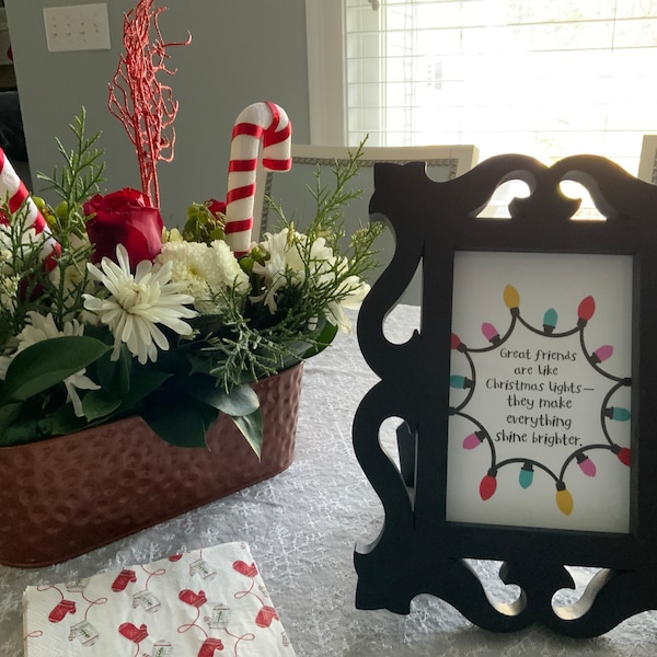 Friend Christmas Card for Best Friend, Cute Friendship Cards, Christmas ...