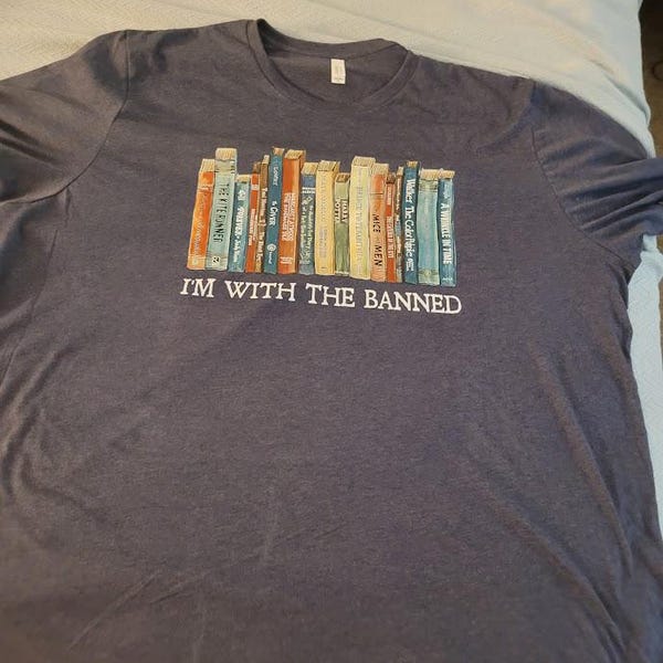 I'm With the Banned, Banned Books Shirt, Banned Books Sweatshirt ...
