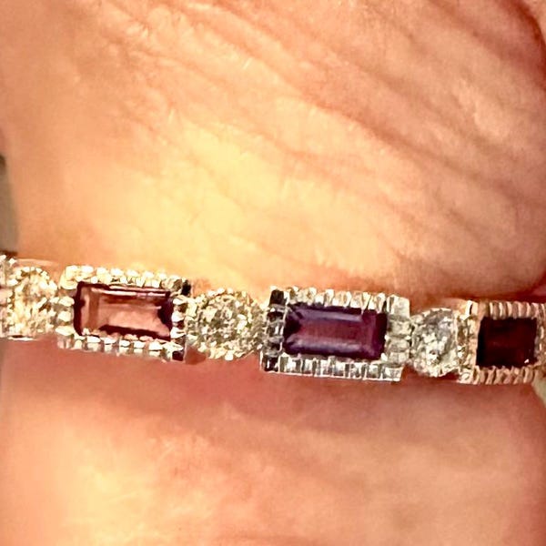 Vintage Teardrop Ruby Engagement Ring Set Milgrain Three Stone Wedding ...