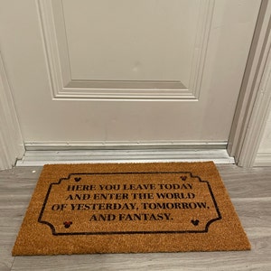 Mean Girls Quote Welcome Doormat She Doesn't Even Go - Etsy