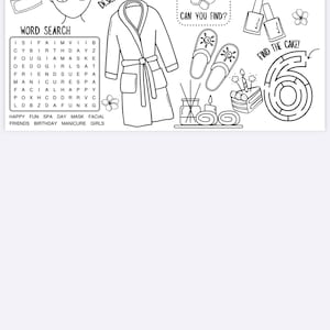 Pool Party Activity Sheet Summer Birthday Pool Party Favor Pool Party ...