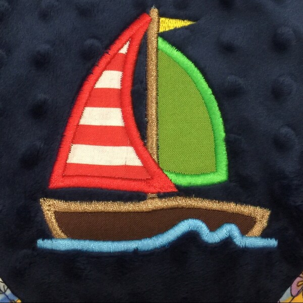 Sail Boat Applique Design. Sailing Boat Embroidery Applique Design ...
