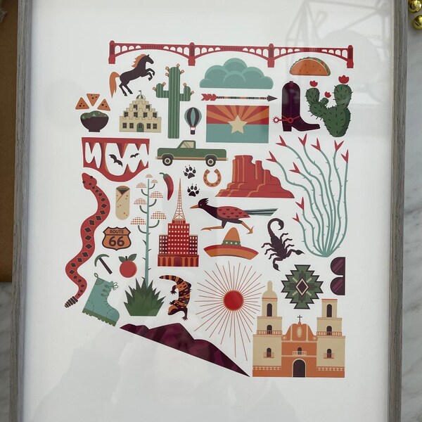 State Print Bundle, Set of Three Map Prints, Home State Wall Art Decor ...