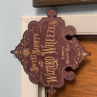 Wizard Sweet Shop Sign Candy Store Sign 11.5 W X 10.75 L X .25 D ...