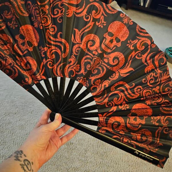 Viking, Helm of Awe, Green, Large Clack Fan Designed by Tara Vojta ...