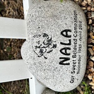 RAT MEMORIAL 7/8 STONE approx. Size 3 Designs to Choose From Engraved ...