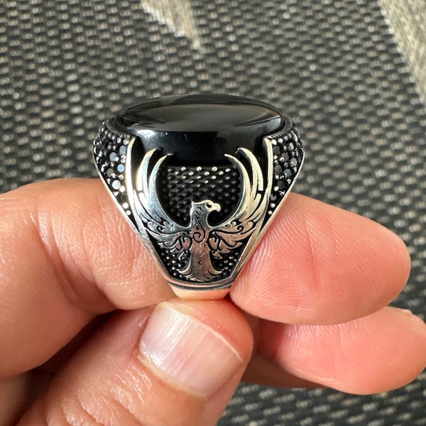 Seal of Prophet Muhammad Engraved Ring, 925 Sterling Silver, Religious ...