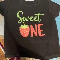Sweet ONE Strawberry SVG, Png, Jpg and Dxf, 1st Birthday, Cutting File ...