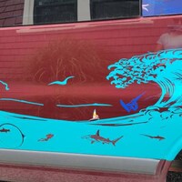Under the Wave Decal - Etsy