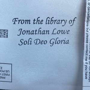 Christian Book Stamps, Custom Library Stamps, Custom Book Seals, Church ...