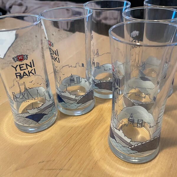 New Raki Ala Theme Raki Glass 6 Pieces - Etsy