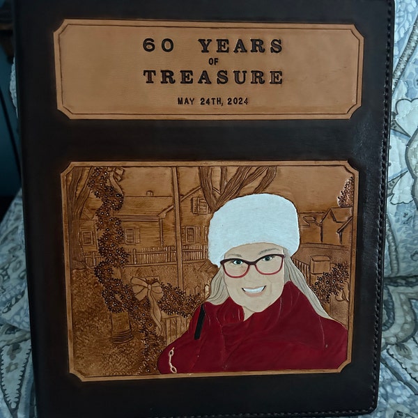 Custom Leather Journal / Personalized Handmade Wedding Guest Book ...