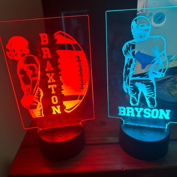 Custom Picture Light up LED Table Party Centerpiece Table Number ...
